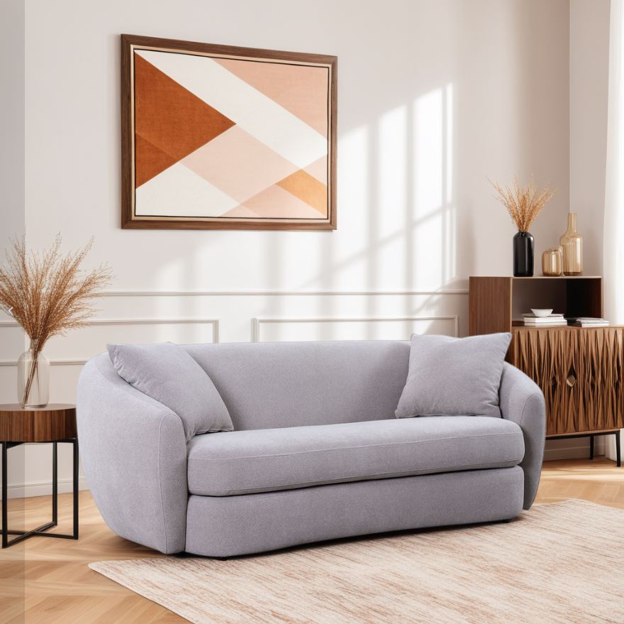 Ergonomisches 3-Sitzer Sofa ELIOT mit organischen Formen – Sitzdesign