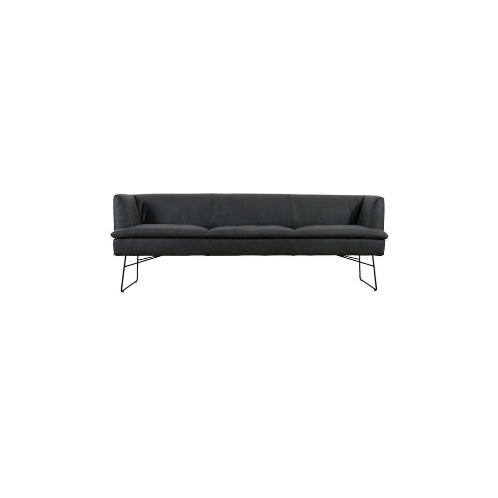Designer Polstermöbel LINEA B220 in Leder Anthrazit – Sitzdesign
