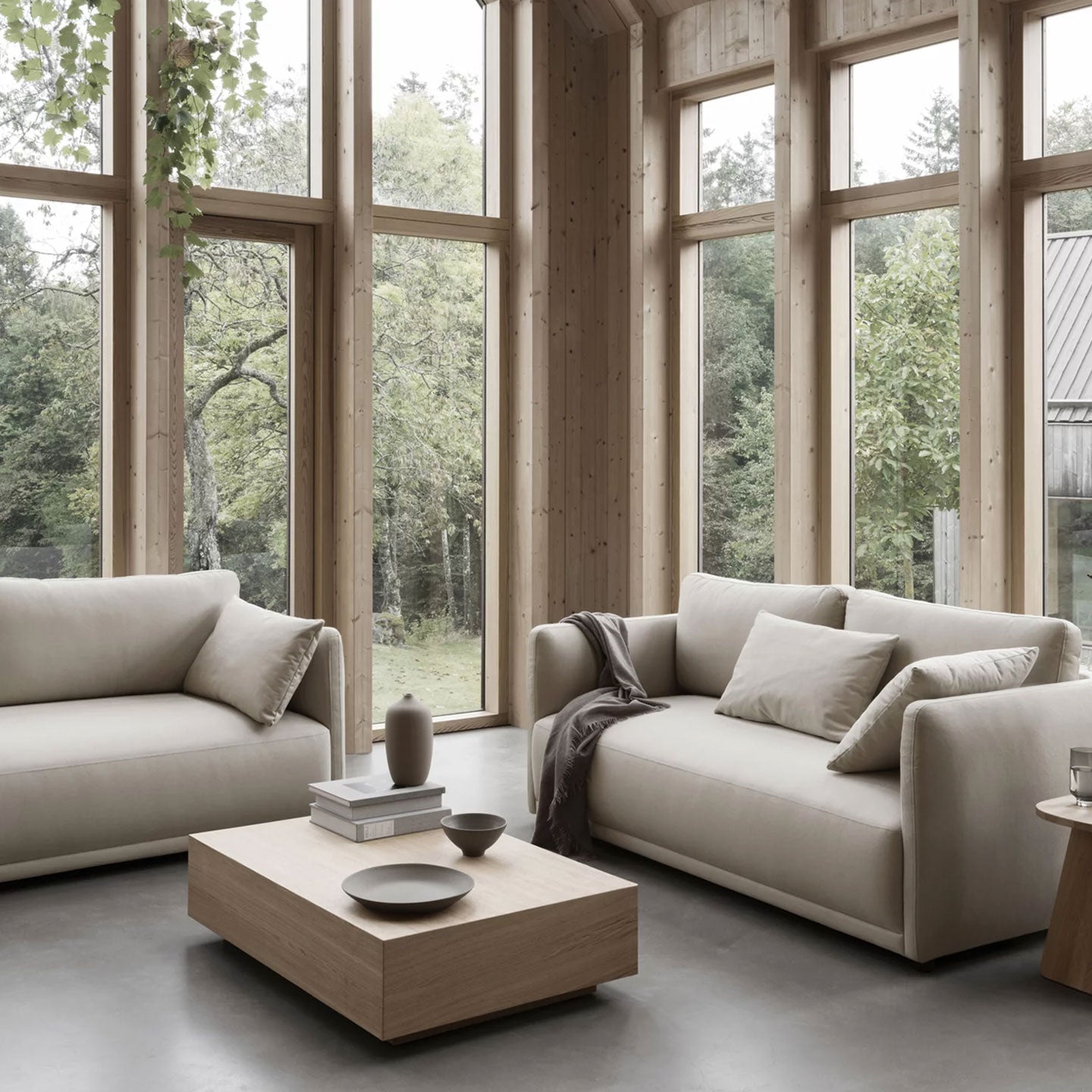 Designer Sofa Couchtisch GOBA in Eiche – Sitzdesign