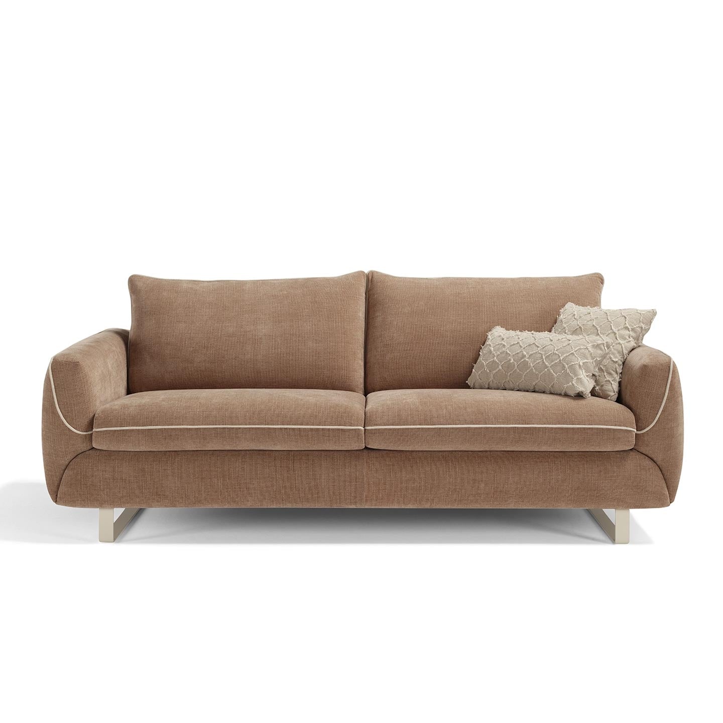 Dienne Salotti Schlafsofa Cannes Stoff braun – Sitzdesign