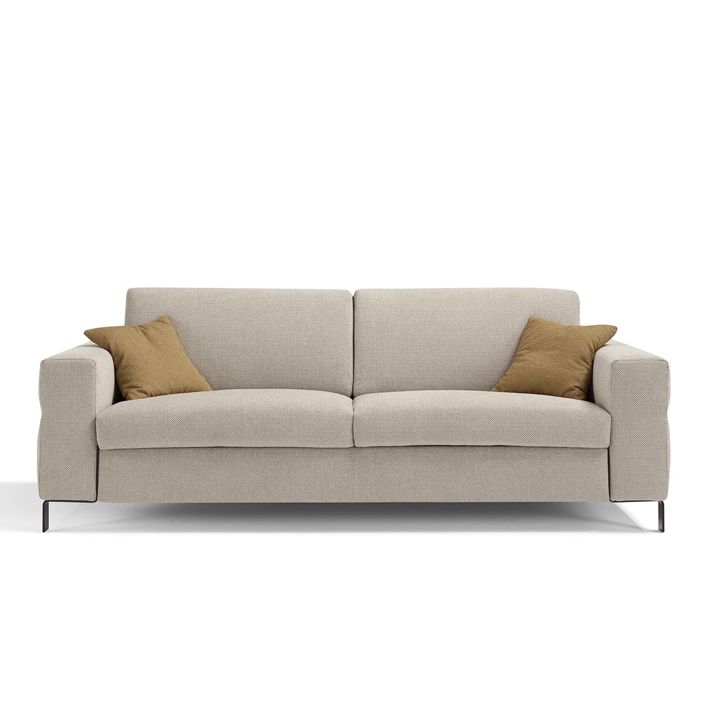 Dienne Salotti Schlafsofa Life aus Stoff Hellbeige – Sitzdesign